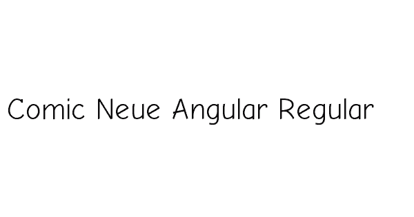 Comic Neue Angular Regular